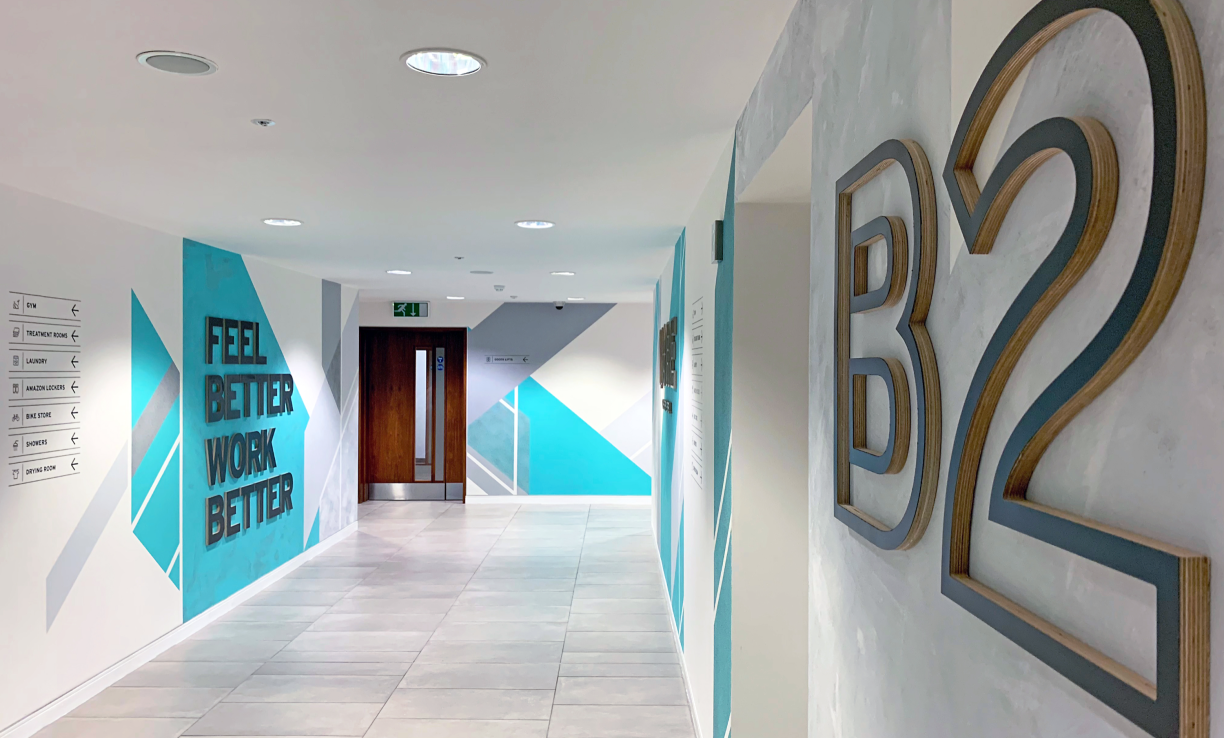 Wellbeing Office Wall Transformation at Colmore Building – Soulful Creative