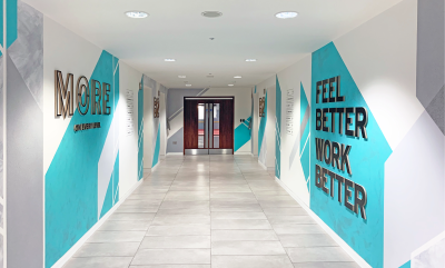 Wellbeing Office Wall Transformation at Colmore Building – Soulful Creative